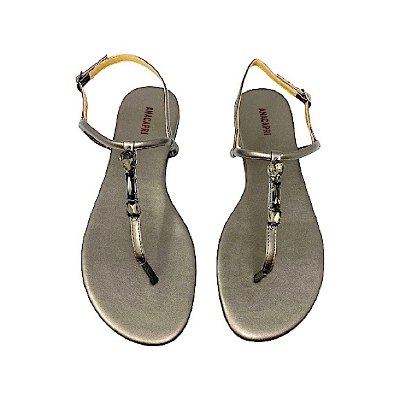 ANACAPRI | Shoes | Anacapribrazil Import Metallic Thong Sandal ...